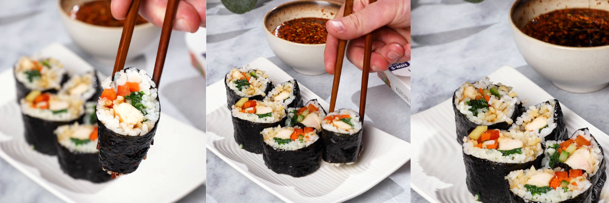 Korean BBQ-Style Chicken Kimbap – Kevin's Natural Foods