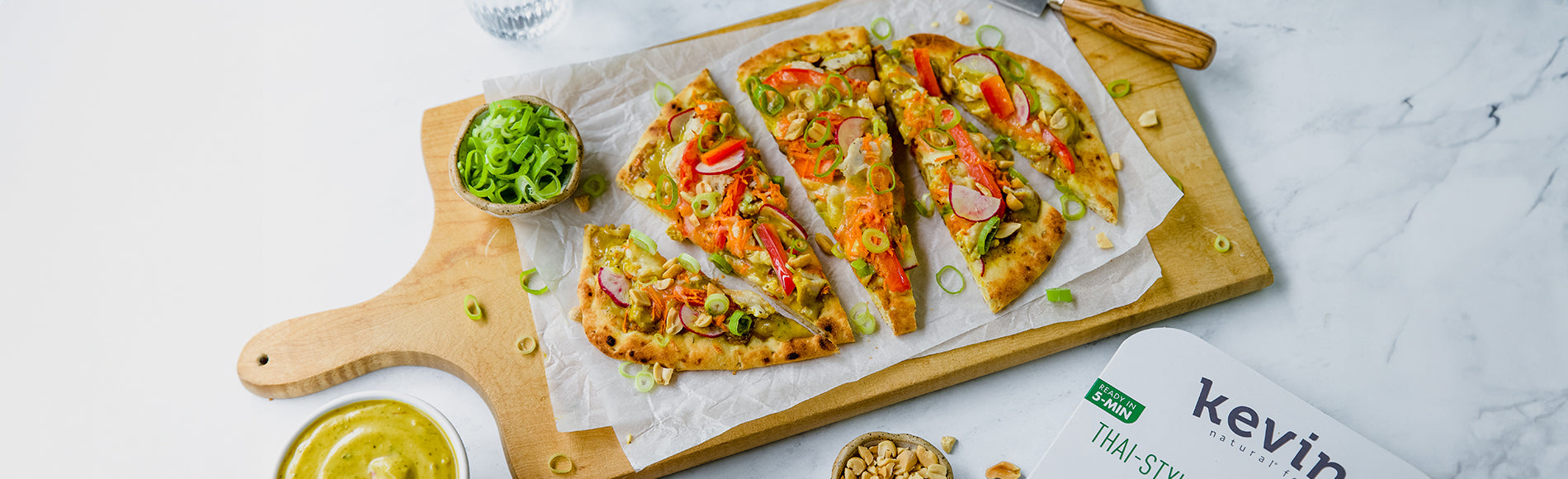 Thai Coconut Chicken Flatbread – Kevin's Natural Foods