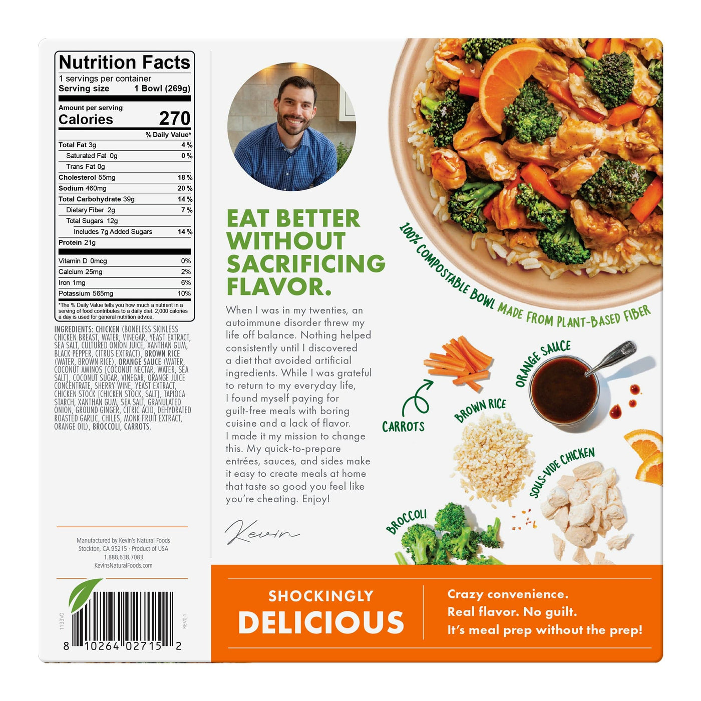 Orange Chicken Frozen Bowl – Kevin's Natural Foods