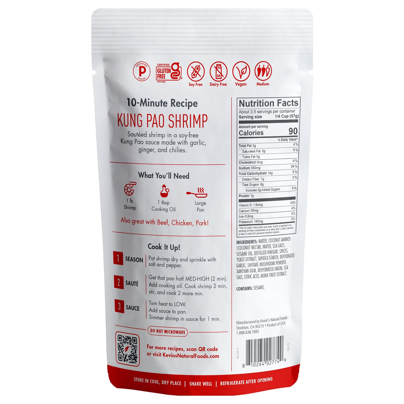 Kung Pao Sauce - Kevin's Natural Foods